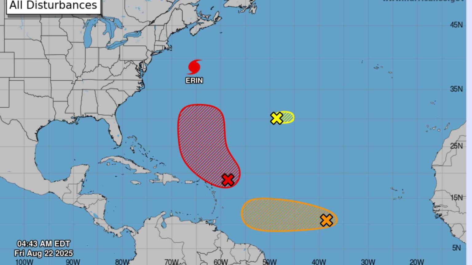 Three new Atlantic weather systems monitored