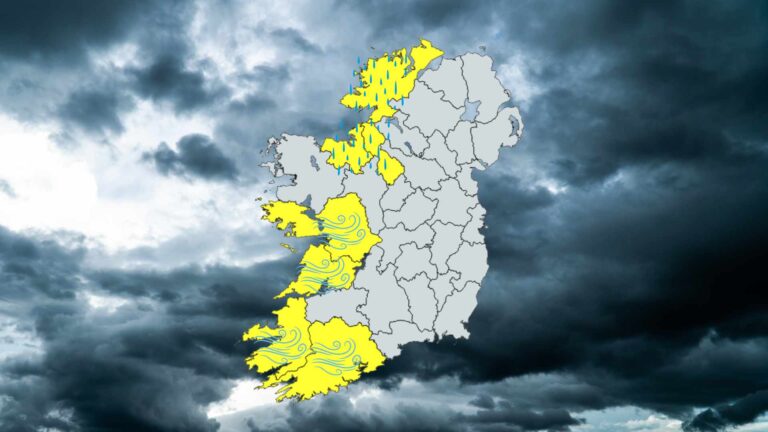 Met Éireann issues multiple Status Yellow warnings